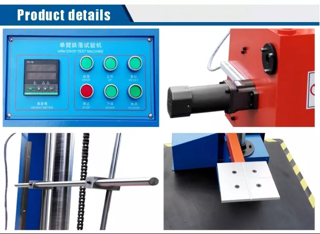 Single Wing Drop Impact Tester Precision For Plane / Edge / Angle Testing
