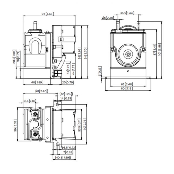 Germany Thomas Pump / 20251355 / 20251356 CEMS Peristaltic Drainage Pump