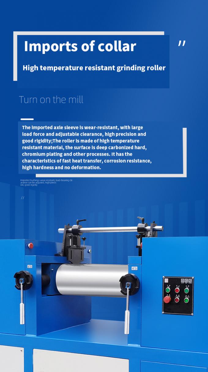 0.2 - 3kgs Rubber Open Mixing Machine Electric Friction Heating