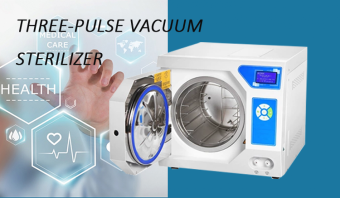 LCD Desktop Drying Sterilizer Pulsating Three Times Pre Vacuum ...