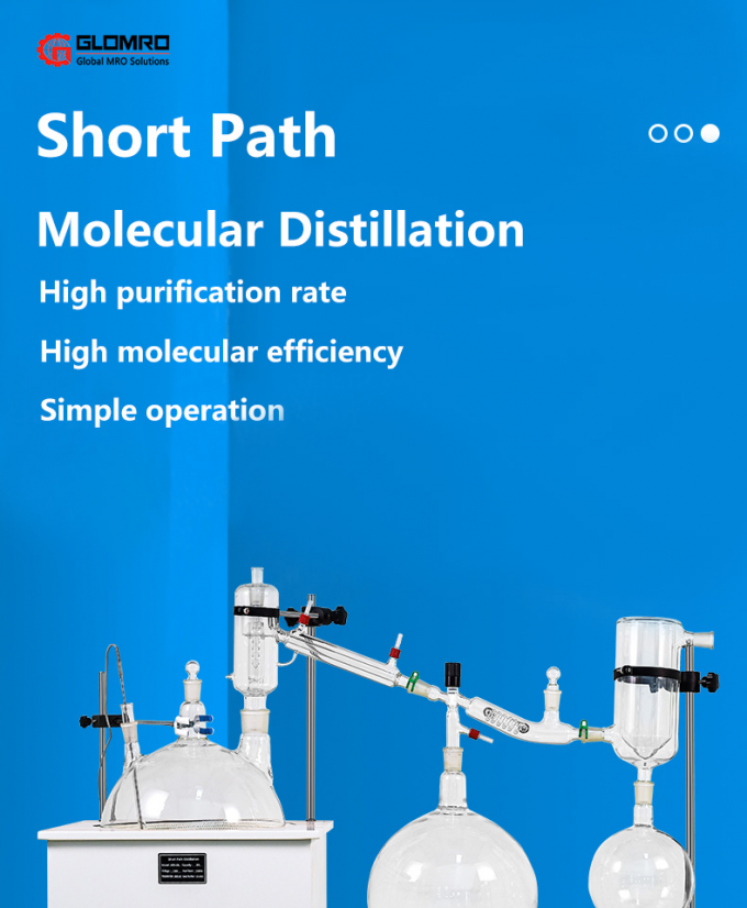 High Borosilicate Glass Short Path Distiller Vacuum Distillation ...