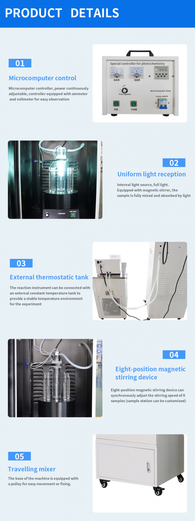BAXIT-GHX-V Laboratory Testing Equipment Multifunctional Photocatalytic ...