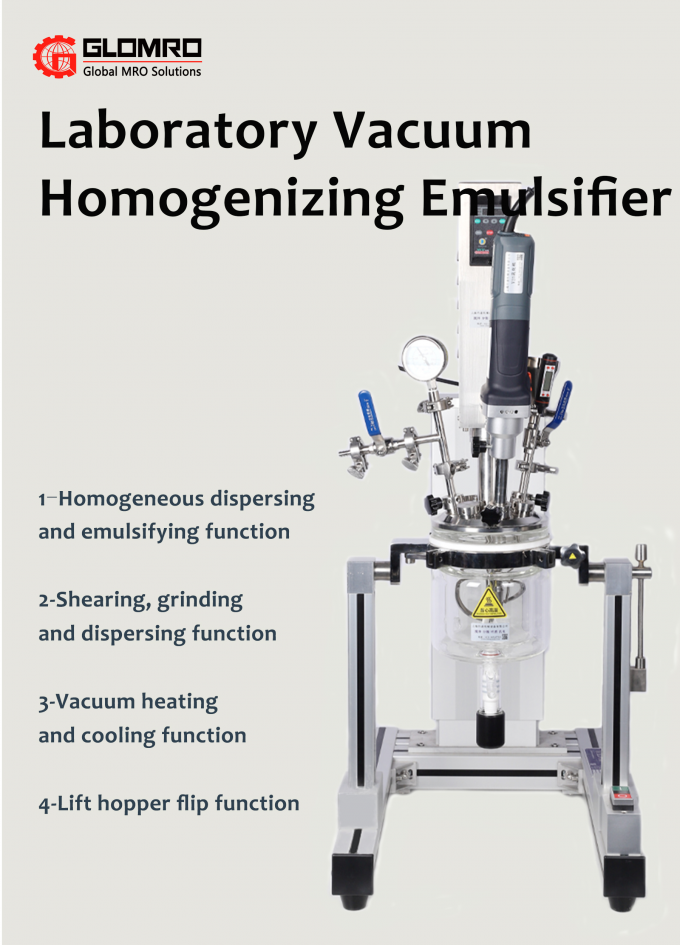10L Laboratory Simple Reactor Polyester Stirring Emulsification Vacuum ...