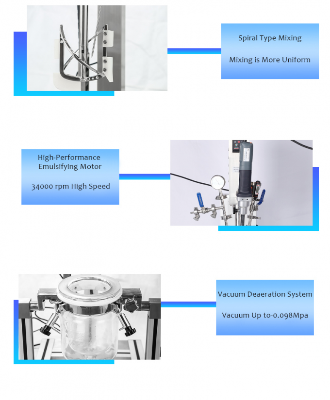 10L Laboratory Simple Reactor Polyester Stirring Emulsification Vacuum ...