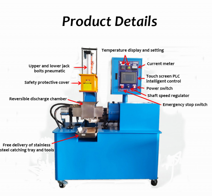 Rubber Kneader Mixing Machine Lab Powder Rubber Processing Testing Machine