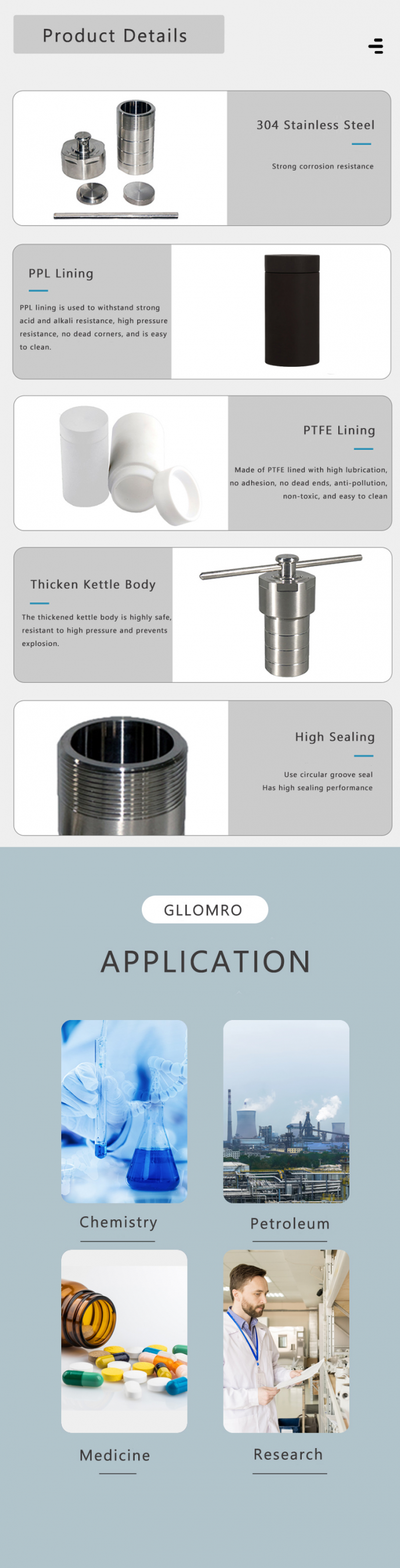 High Temperature High Pressure Polytetrafluoroethylene Hydrothermal ...