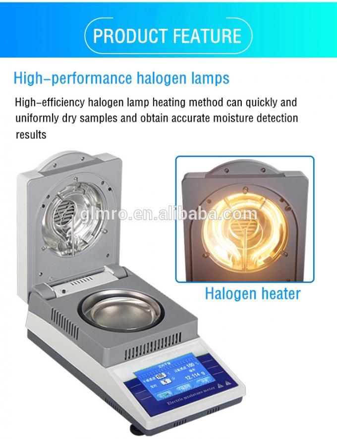 Electronic Halogen Moisture Analyzer Halogen Moisture Analyser